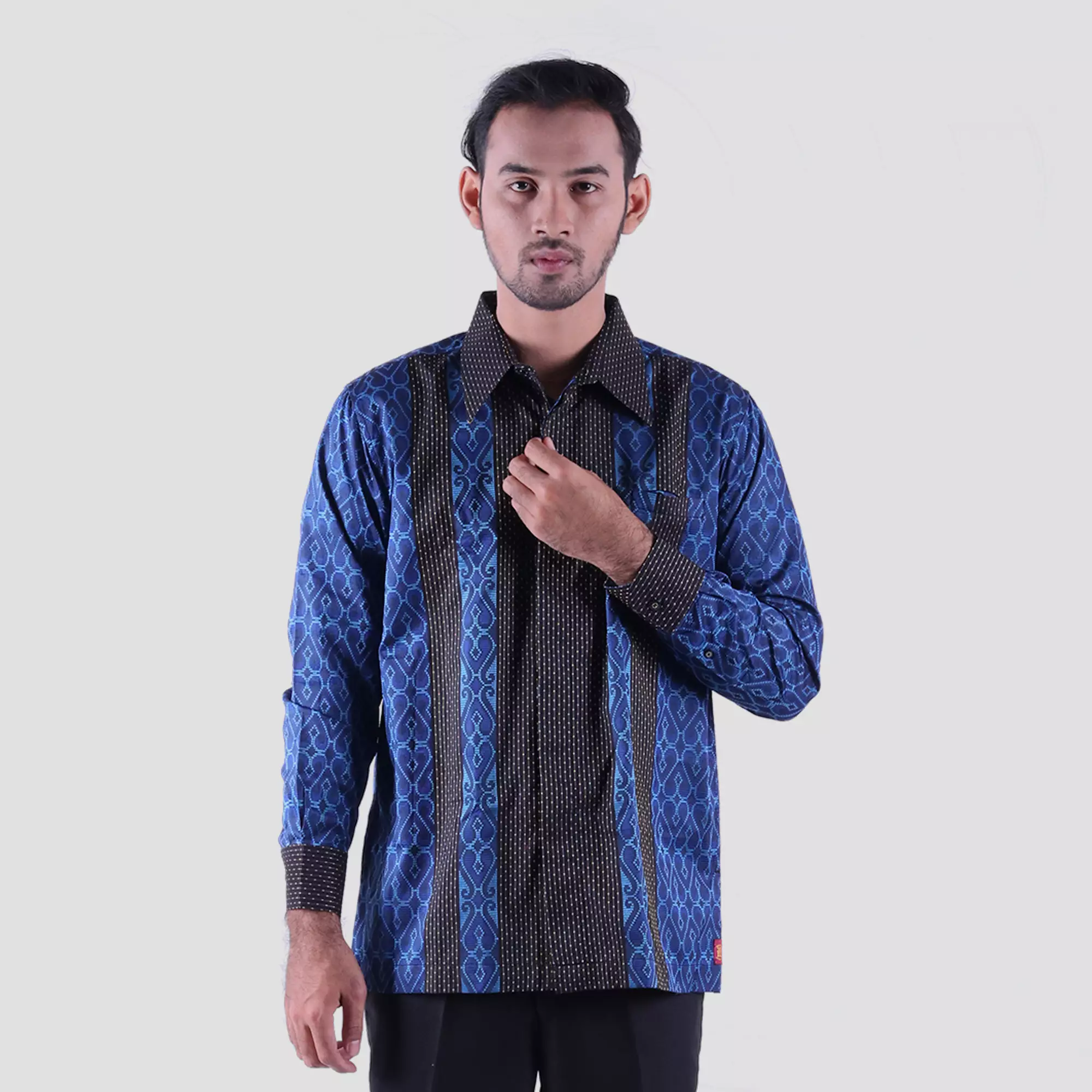 Jual BHS Baju Batik BHS Excellent Warna Biru Hitam 01 Original 2025 ...