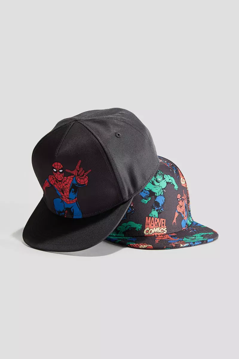 Buy H&M 2-pack print-motif caps Online | ZALORA Malaysia
