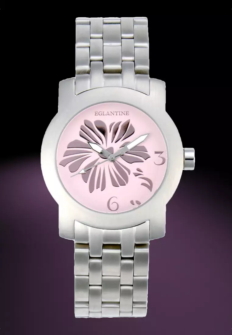 Buy EGLANTINE Bauhinia Ladies Steel Quartz Watch on Steel Bracelet ...
