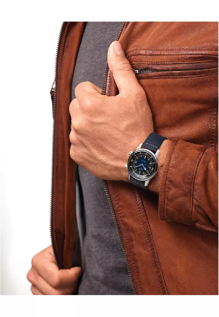 Buy Longines Longines Legend Diver Automatic Leather Strap Watch ...