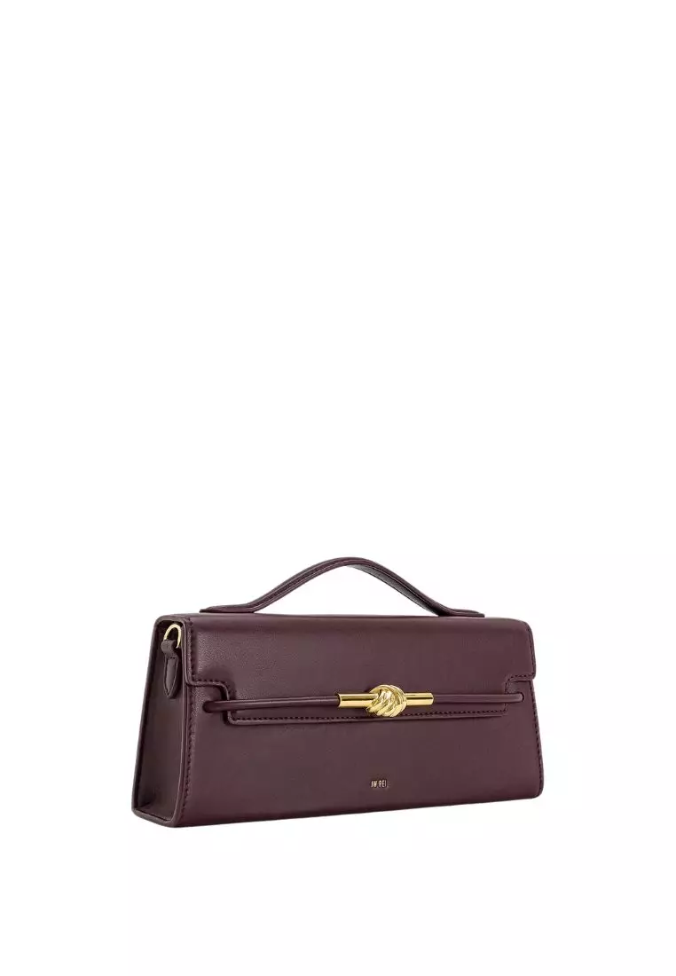 Jual JW Pei Lena Metal Rope Knot Top Handle Bag - Deep Claret Original ...