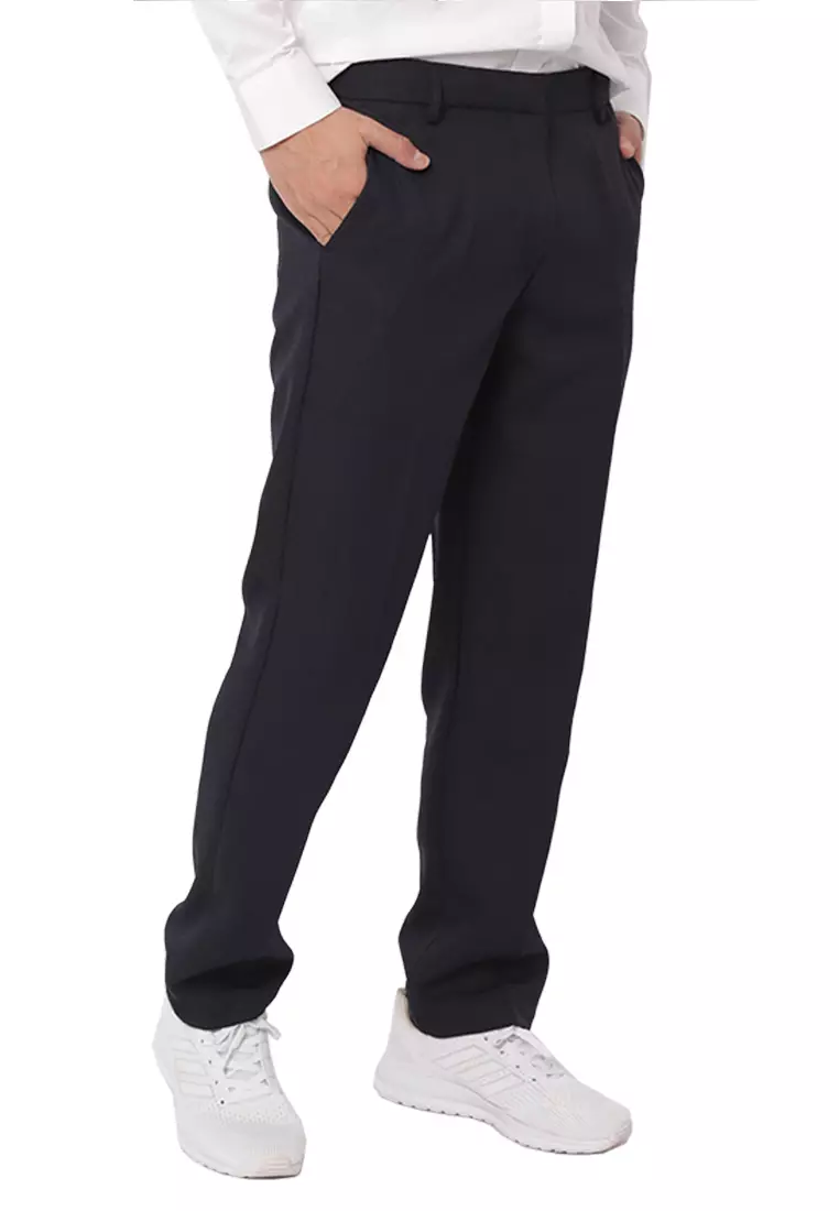 Jual ATVA Celana Wool Slimfit Pria by ATVA Apparel Blue Black Original ...