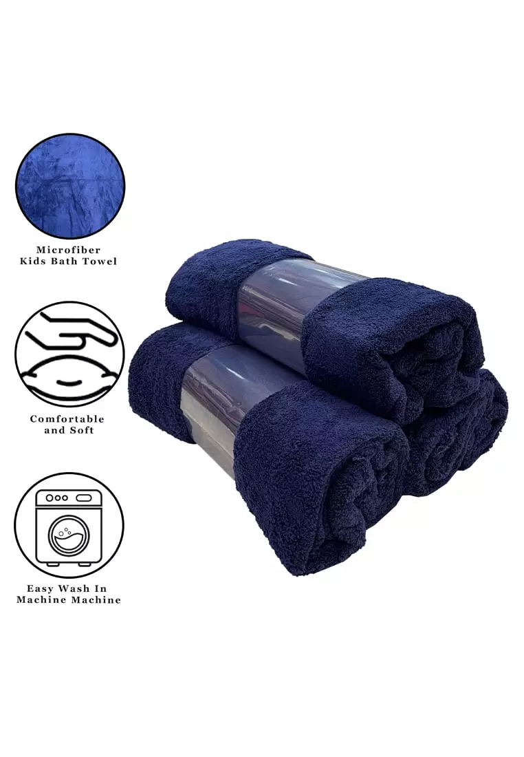 Buy RamsHomeDecor 1 Pcs 100% Microfiber Bath Towel / Kids Super Soft ...