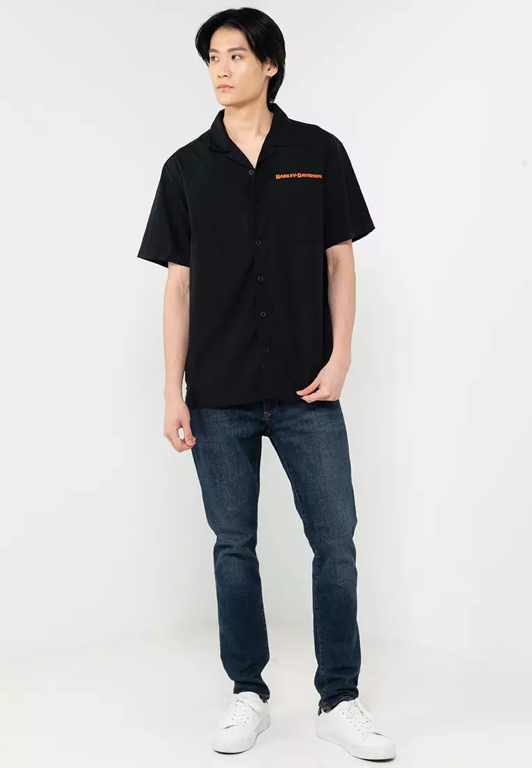 Buy Harley-Davidson Harley-Davidson Burning Eagle Short Sleeve Shirt 2025 Online | ZALORA