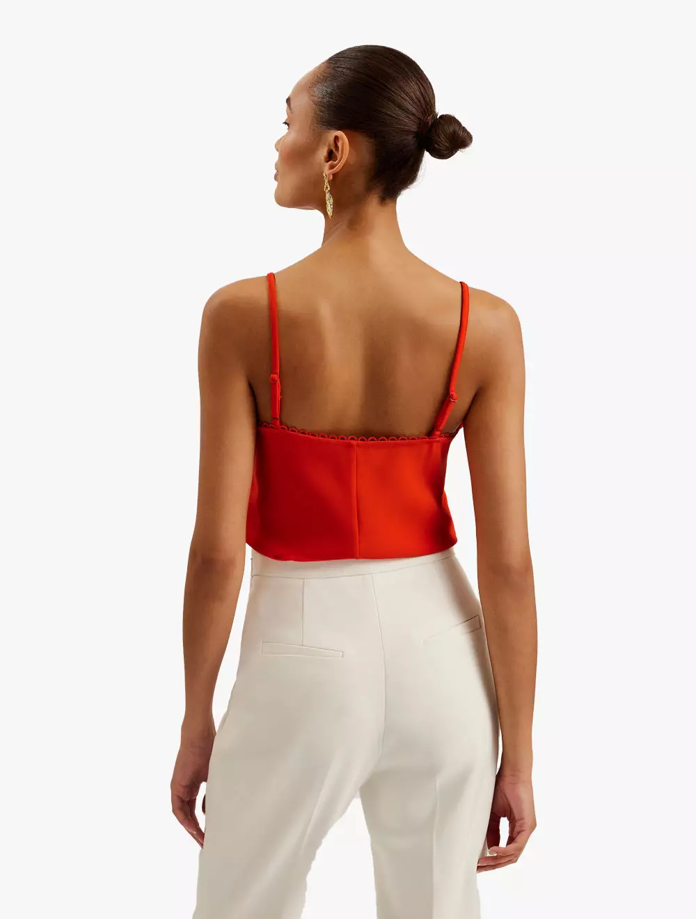 Jual TED BAKER ANDRENO Strappy Cami With Looped Trims - Red Original ...