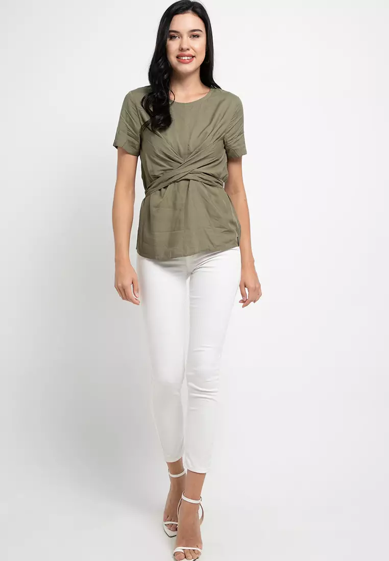 Jual X-EIGHT Gracia Blouses Original 2025 | ZALORA Indonesia