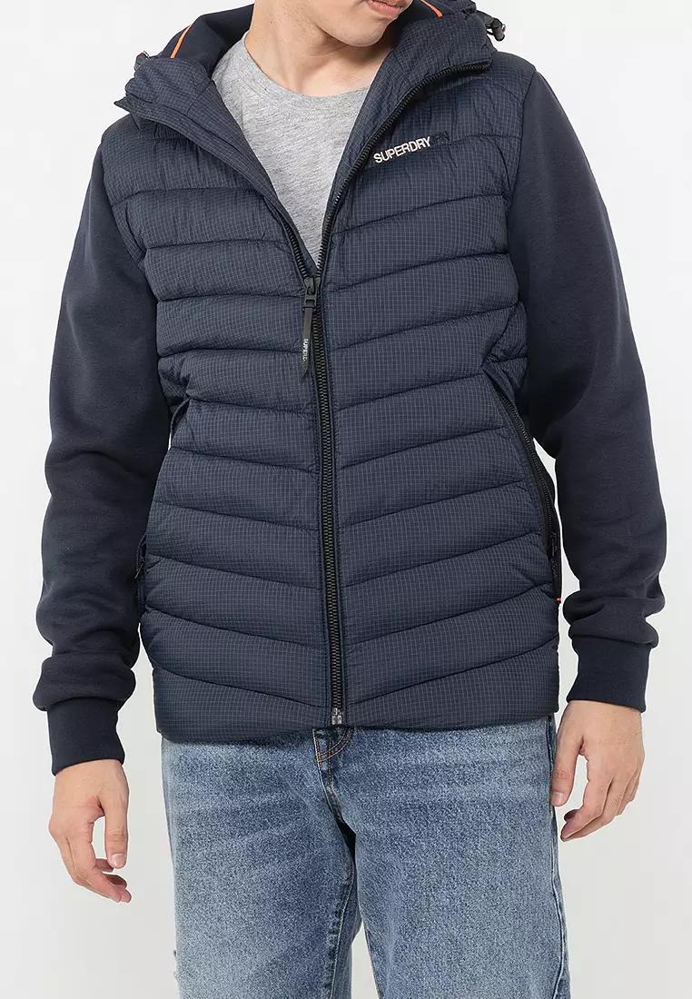 Buy Superdry Hooded Storm Hybrid Padded Jacket 2024 Online | ZALORA ...