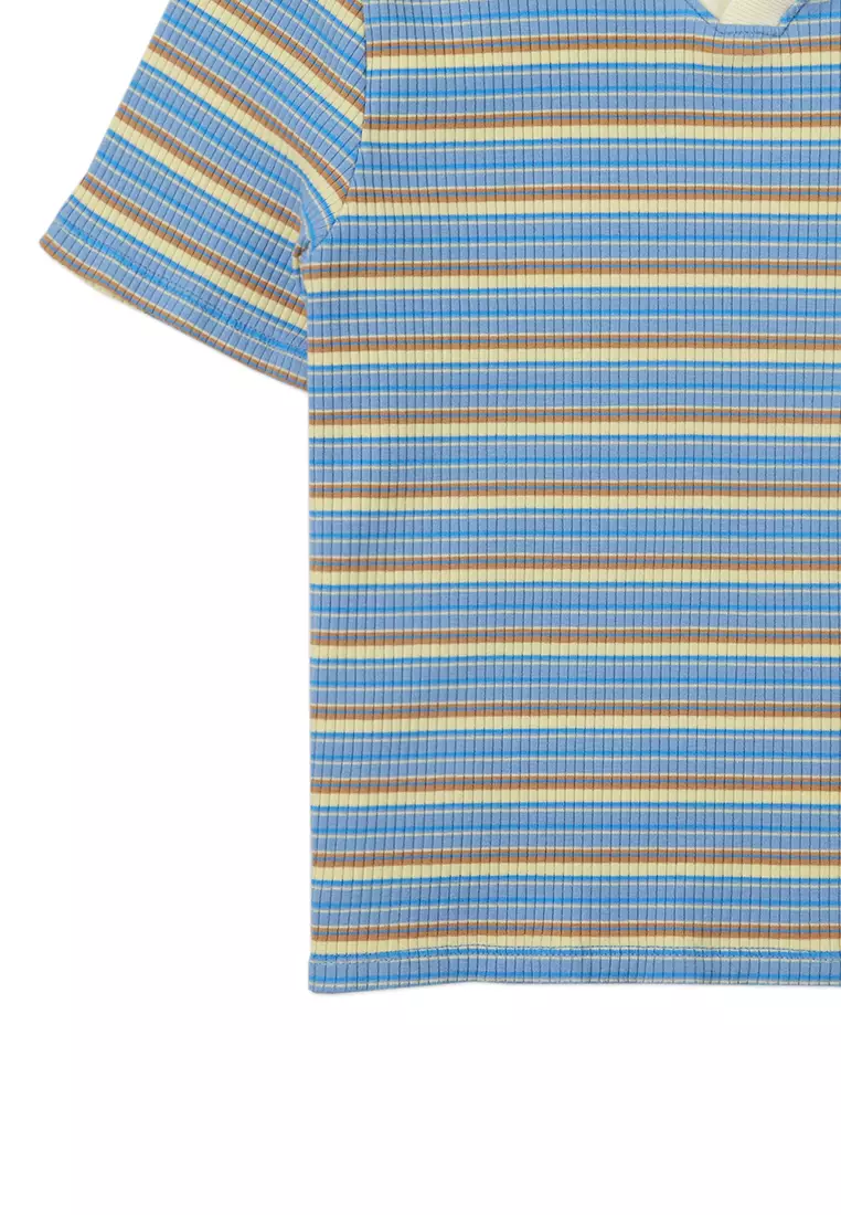 Buy Gingersnaps Boys Retro Rib Jersey Polo Shirt 2025 Online | ZALORA Philippines