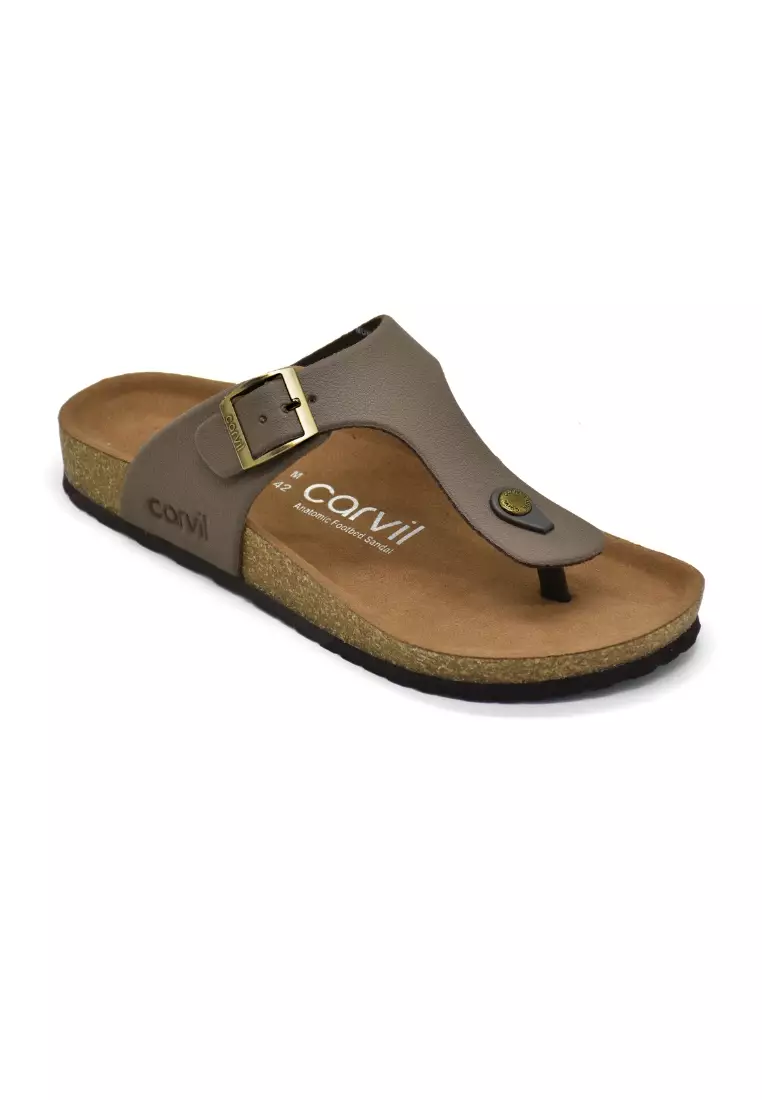 Jual Carvil Carvil Sandal Pria Munich-01 M Grey Original 2025 | ZALORA ...