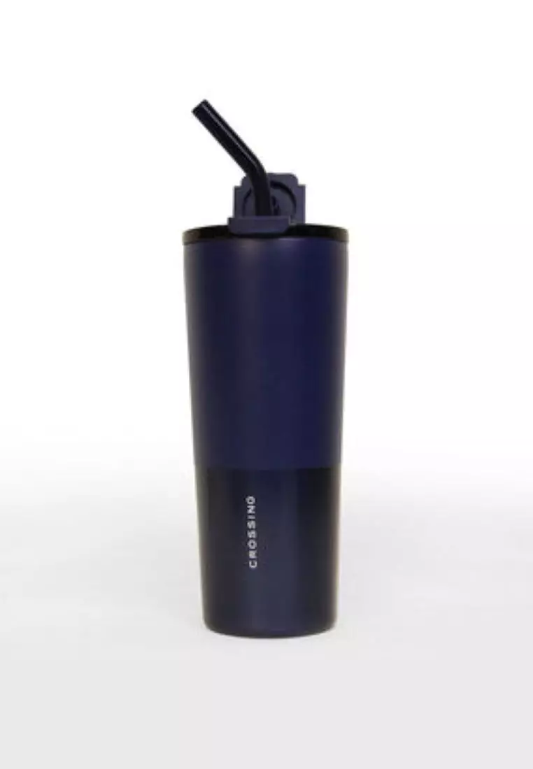 Buy CROSSING Crossing Volt Ins S/S Straw Tumbler 710ML - Ink Blue 2025 Online | ZALORA