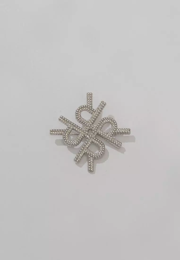 Jual Riamiranda ZALORAYA Ria Miranda Silver Caia Brooch Original 2025 ...