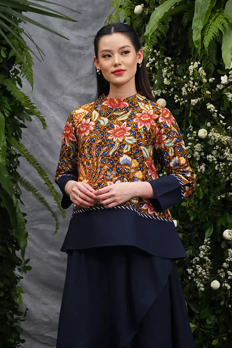 Jual Nona Rara Batik NONA RARA - Okta Encim T4327, Baju Kerja Blouse ...