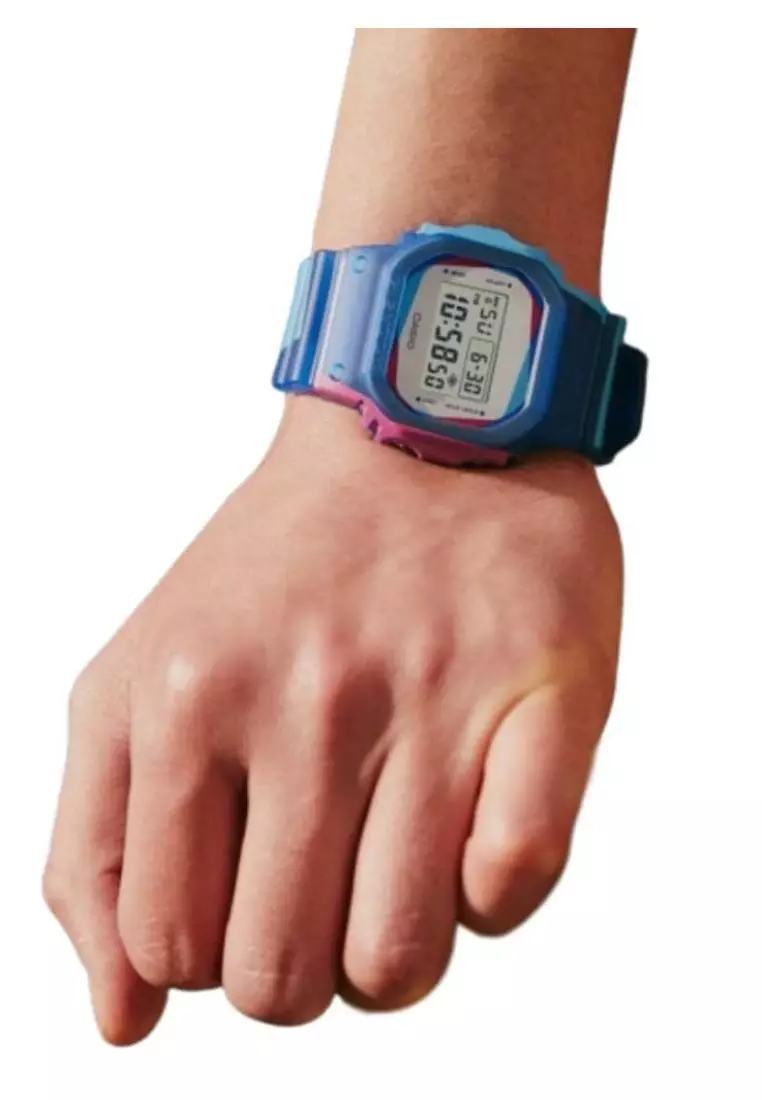 Buy Casio Casio G-Shock Digital Blue Resin Strap Men Watch DWE-5600PR ...