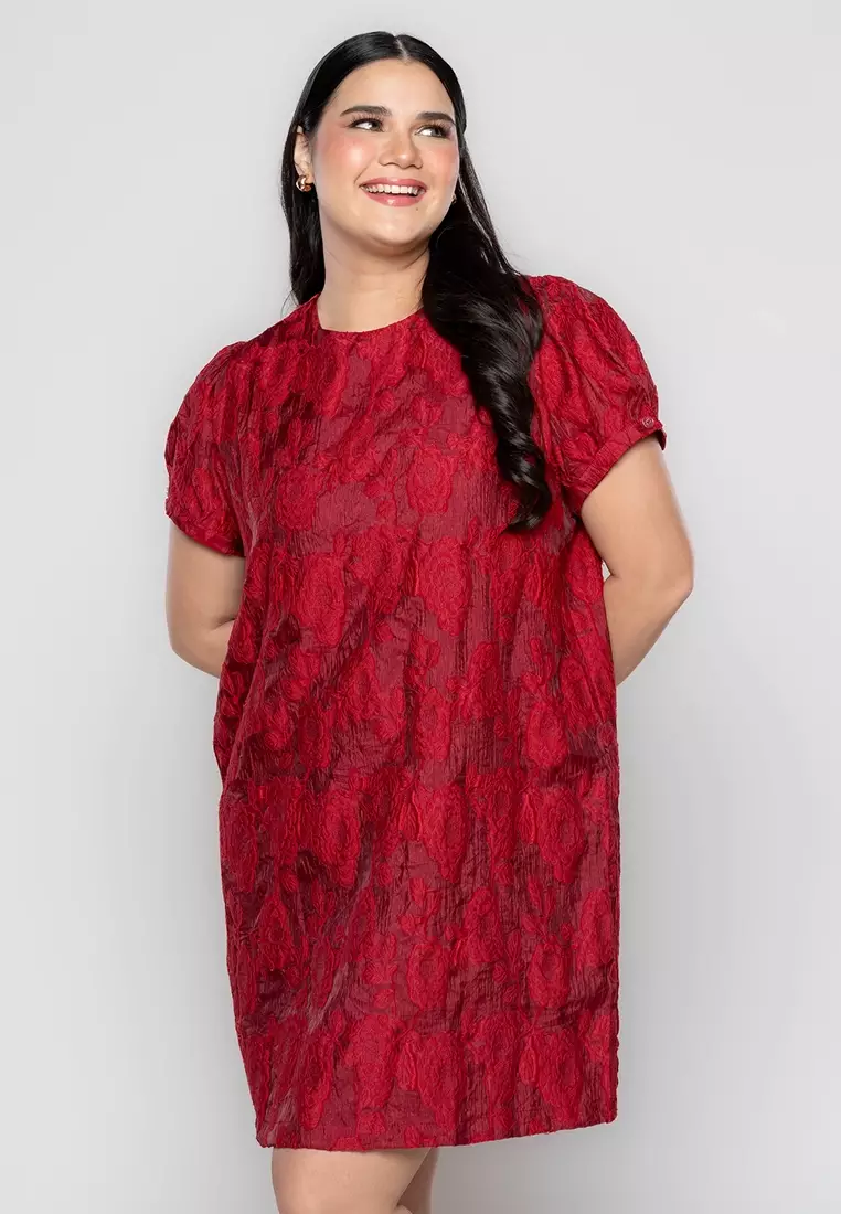 Buy Paperdolls Milly Plus Size Misty Anne Shift Dress in Full Lace ...