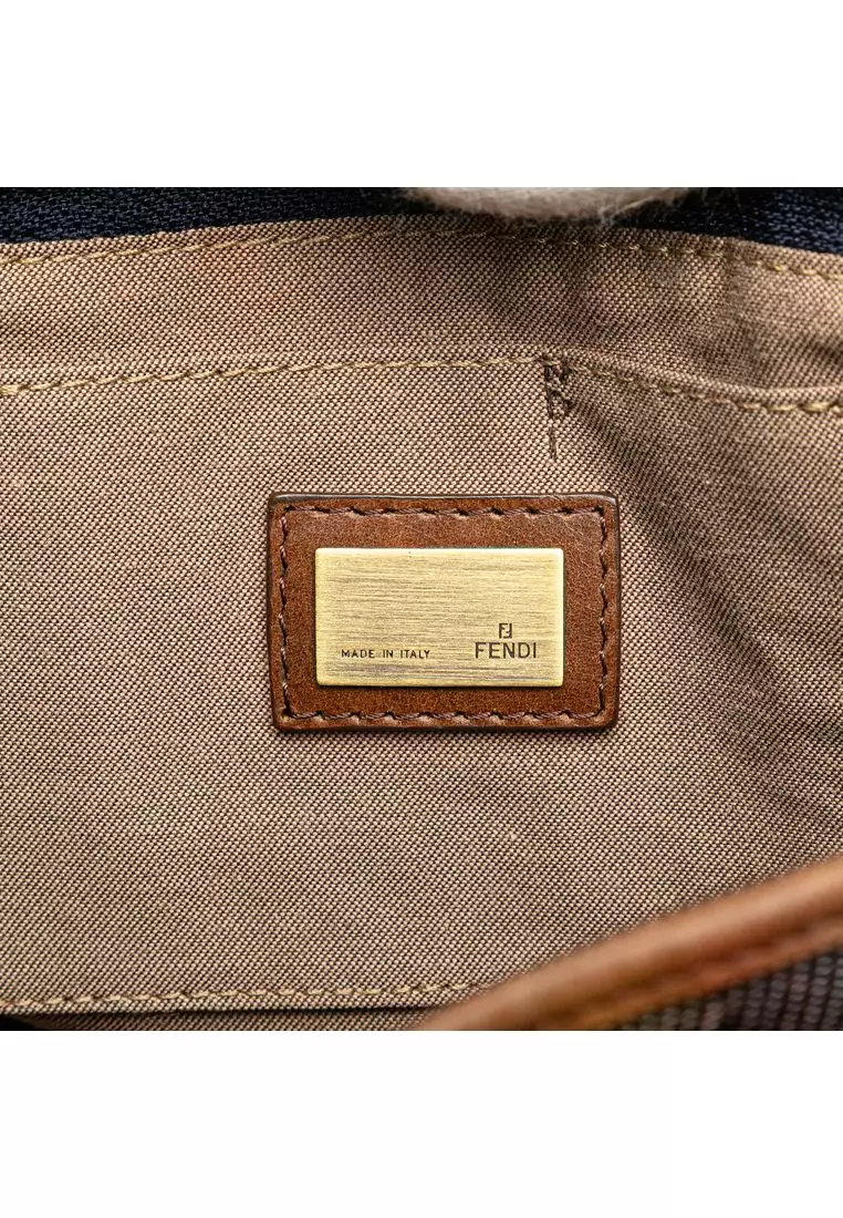 Buy Fendi Pre-Loved Fendi Mini Denim Lock Shopping Tote 2025 Online ...