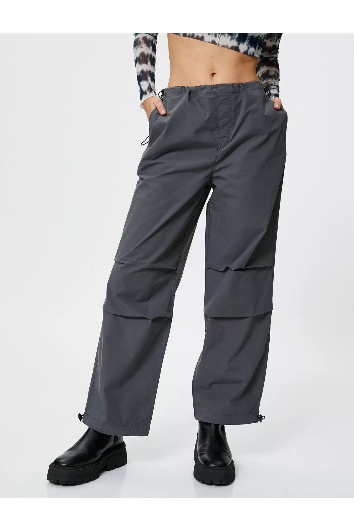 Buy KOTON Toggle Utility Parachute Pants 2025 Online | ZALORA