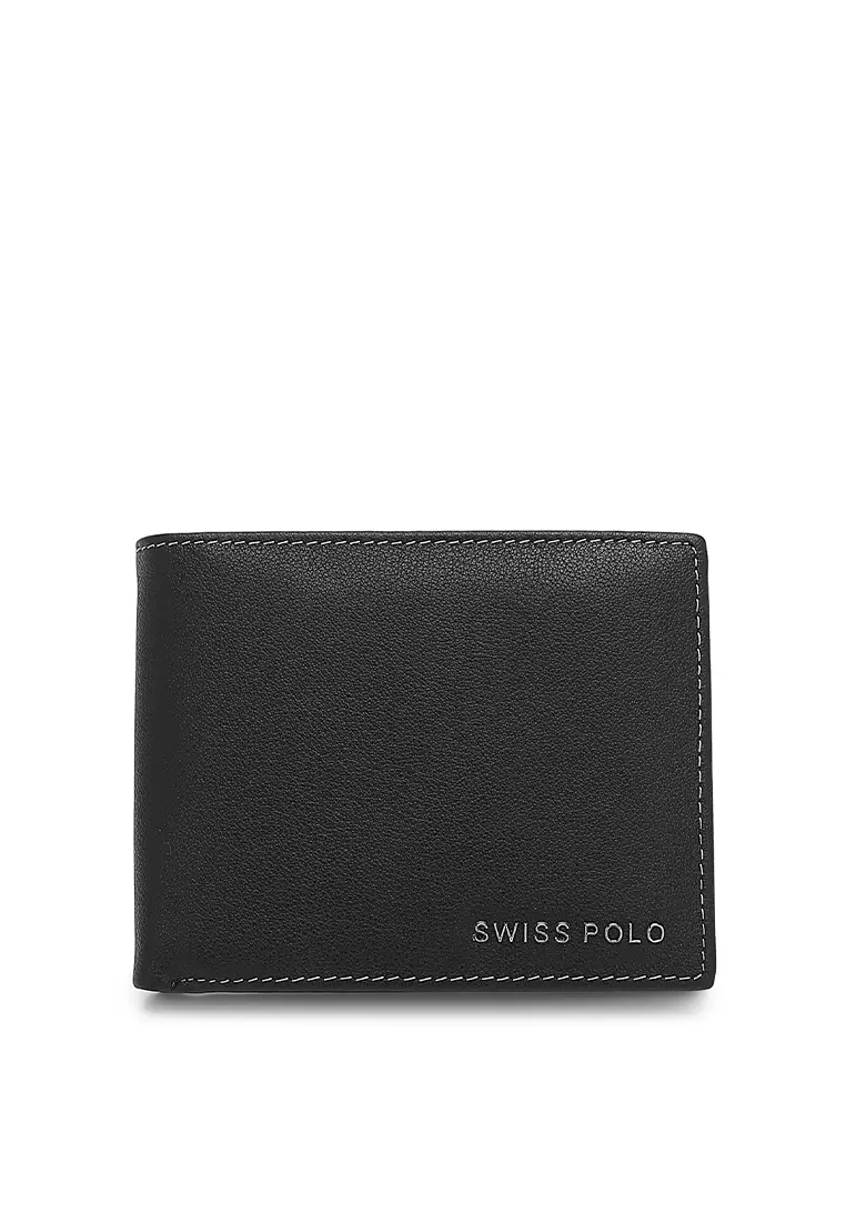 Buy Swiss Polo Men's Genuine Leather RFID Blocking Fortune Wallet ...