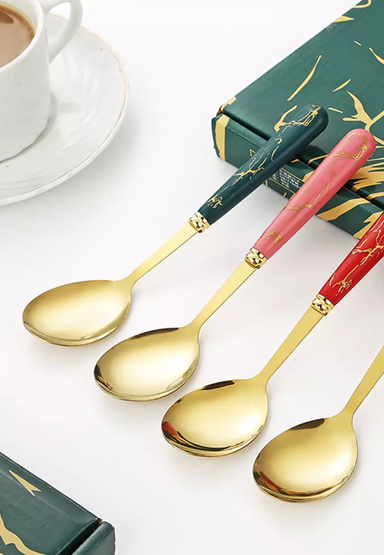 Jual WAKAKIDS Wakakids Sendok Makan Set Isi 6 Pcs Motif Marble Box Gift ...