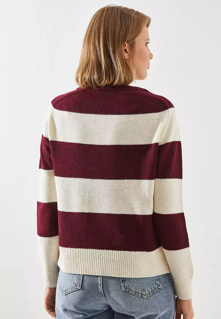 Buy Bianco Lucci Stripe Raglan Sleeves Sweater 2025 Online | ZALORA ...