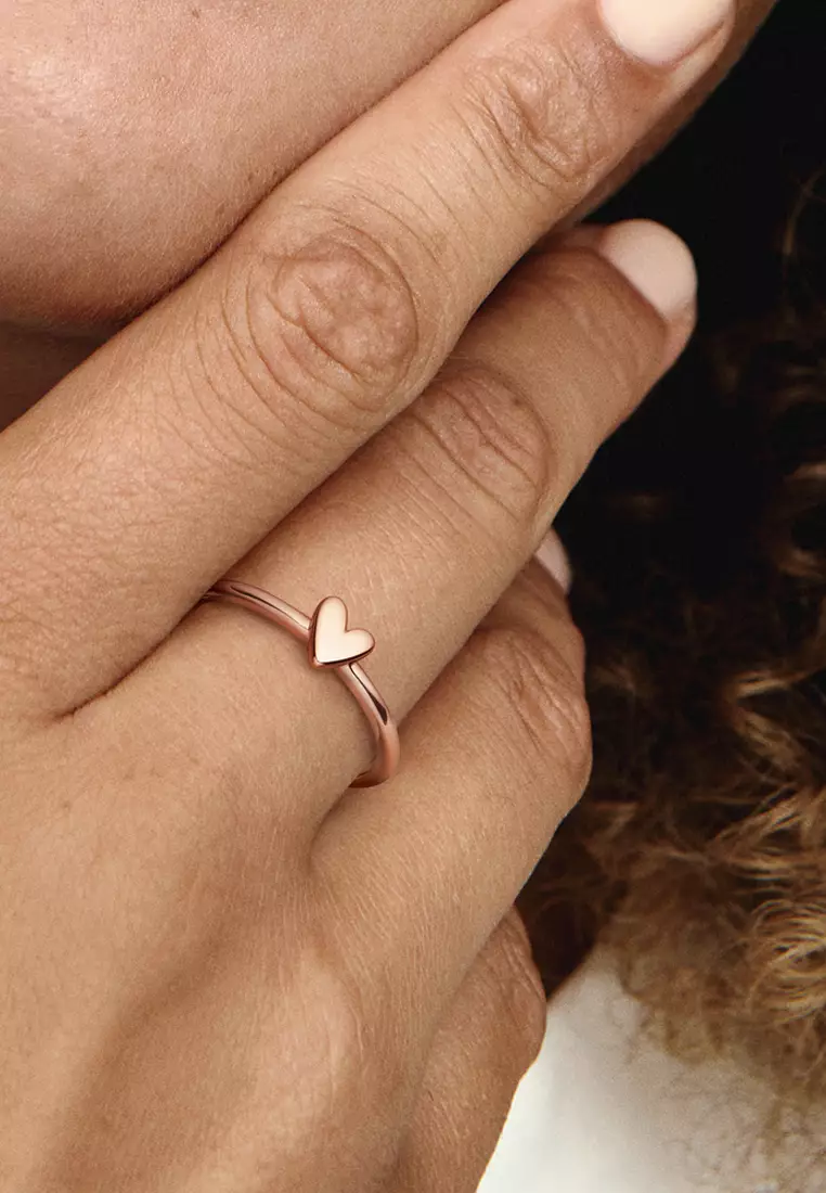pandora stackable rings heart