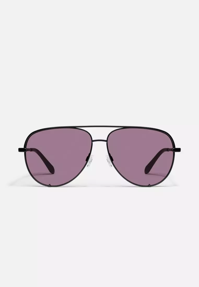 Buy QUAY High Key Extra Large Sunglasses - Black/Amethyst 2025 Online ...
