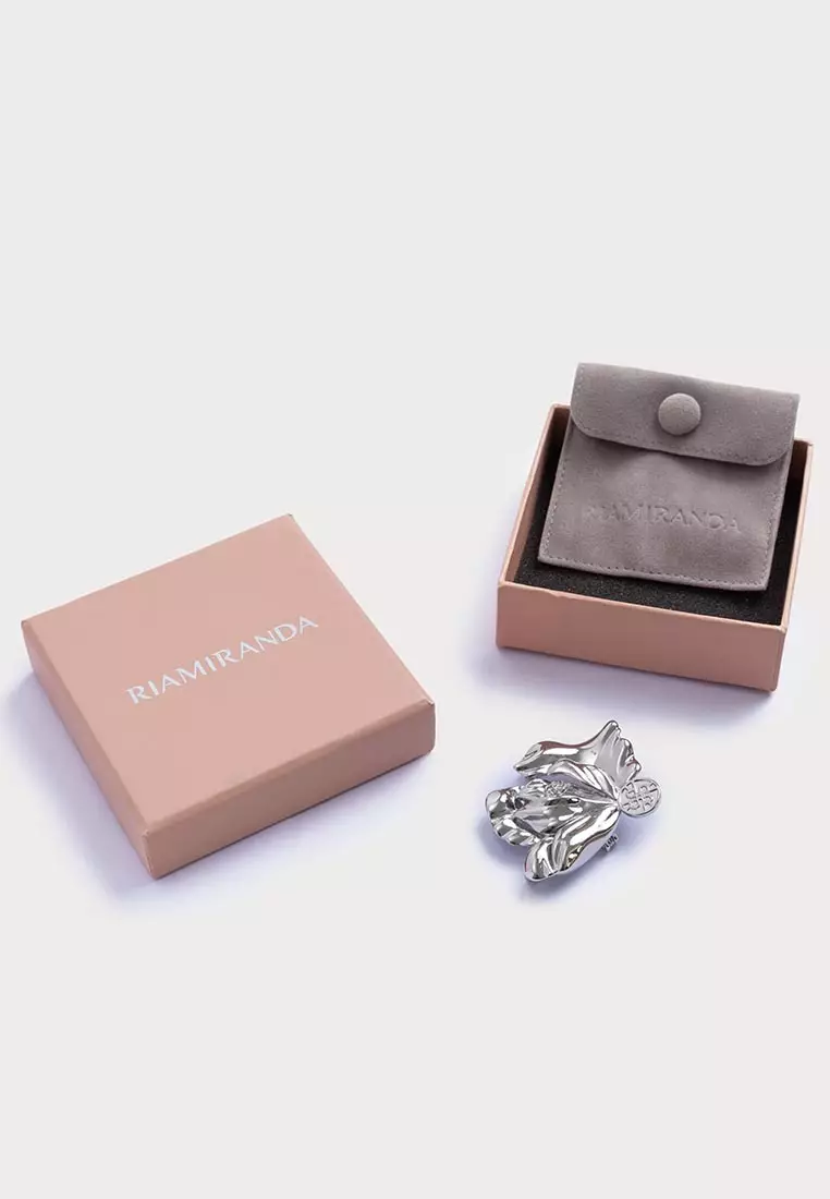 Jual Riamiranda Ria Miranda Silver Odessa Brooch Original 2025 | ZALORA ...