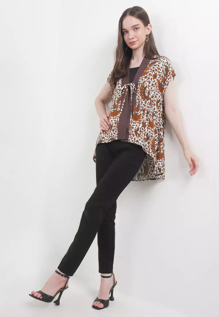 Jual Rianty Batik Vest Zivia Outer Cardigan Atasan Batik Wanita ...