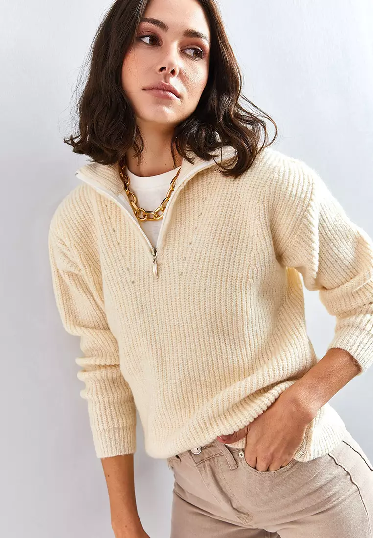 Buy Bianco Lucci Zipper Knitwear Sweater 2025 Online | ZALORA Philippines