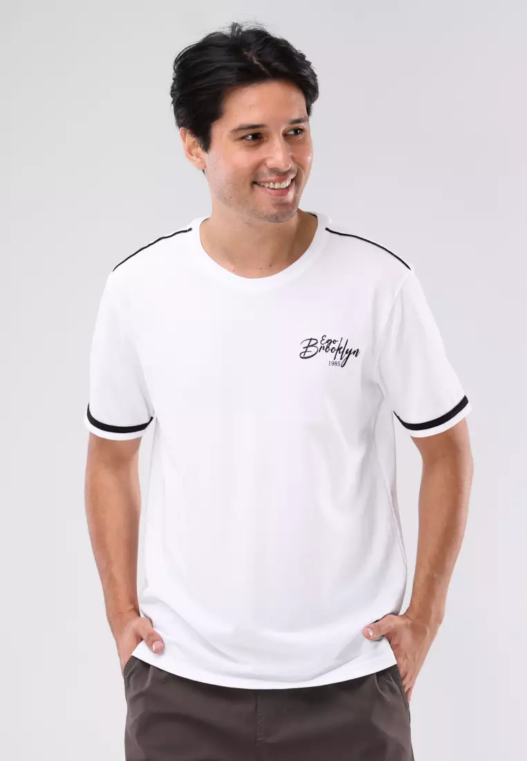 Buy Ego Round Neck Waffle Tee Short Sleeves 2026 Online | ZALORA ...