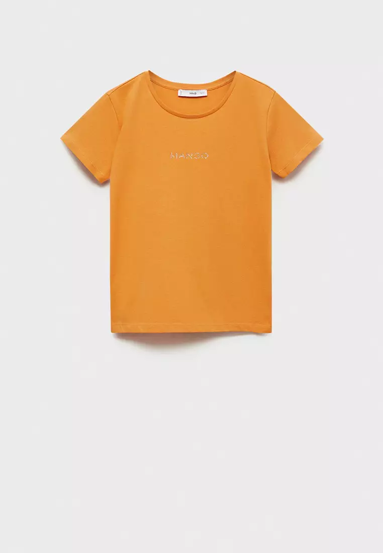 Jual Mango Logo Print T-Shirt Original 2025 | ZALORA Indonesia