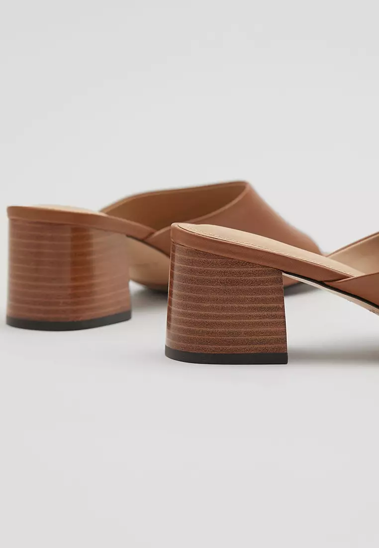 Buy & Other Stories Classic Leather Mule Heels Online | ZALORA Malaysia