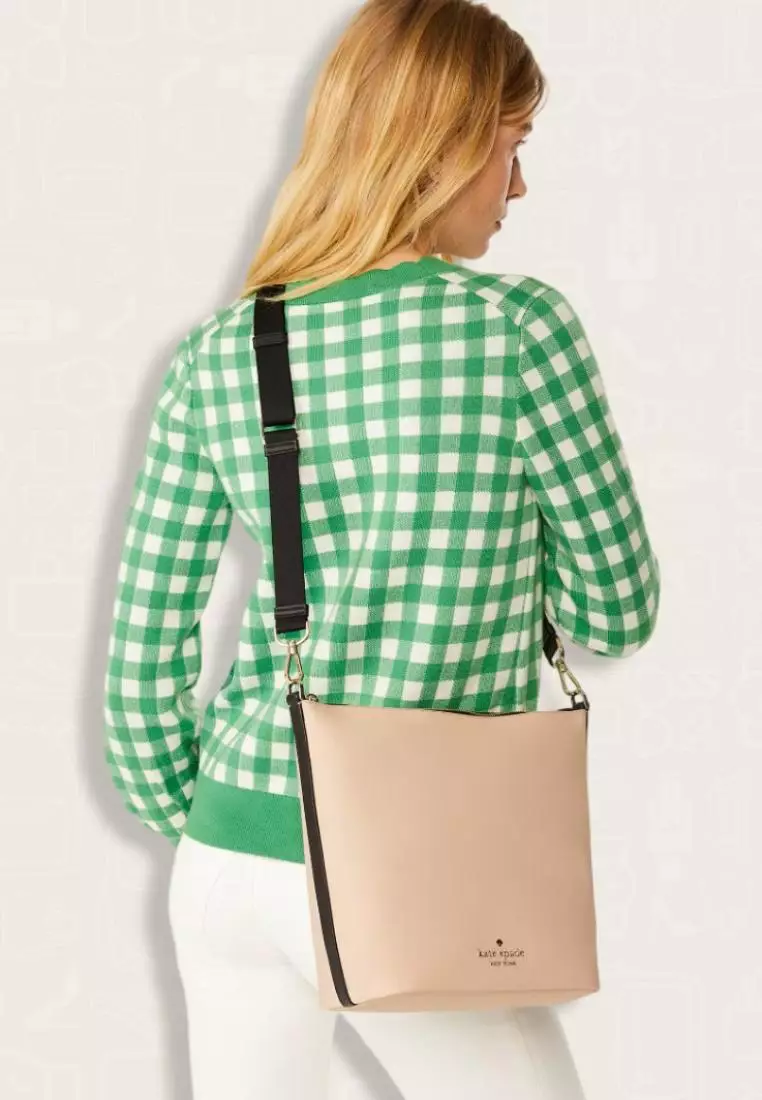 Jual Kate Spade Kate Spade Chelsea Large Duffle Crossbody Warm Beige ...