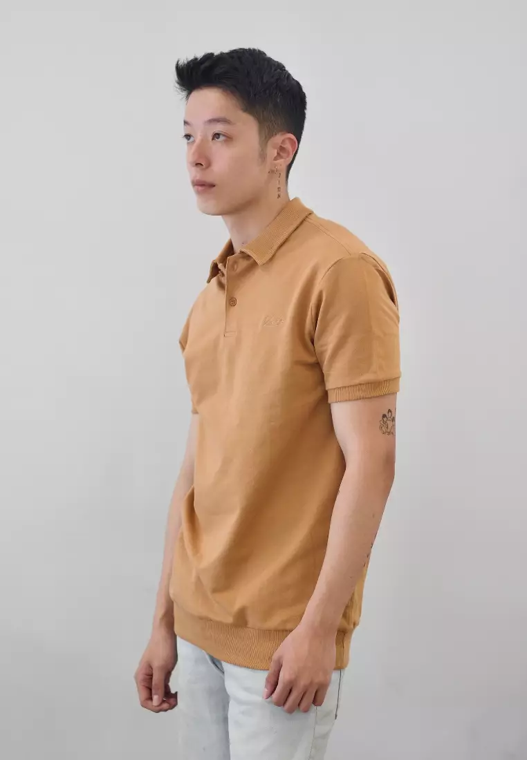 Jual Kale Clothing Kale HUGO Dusty Brown / Polo Shirt Lengan Pendek ...