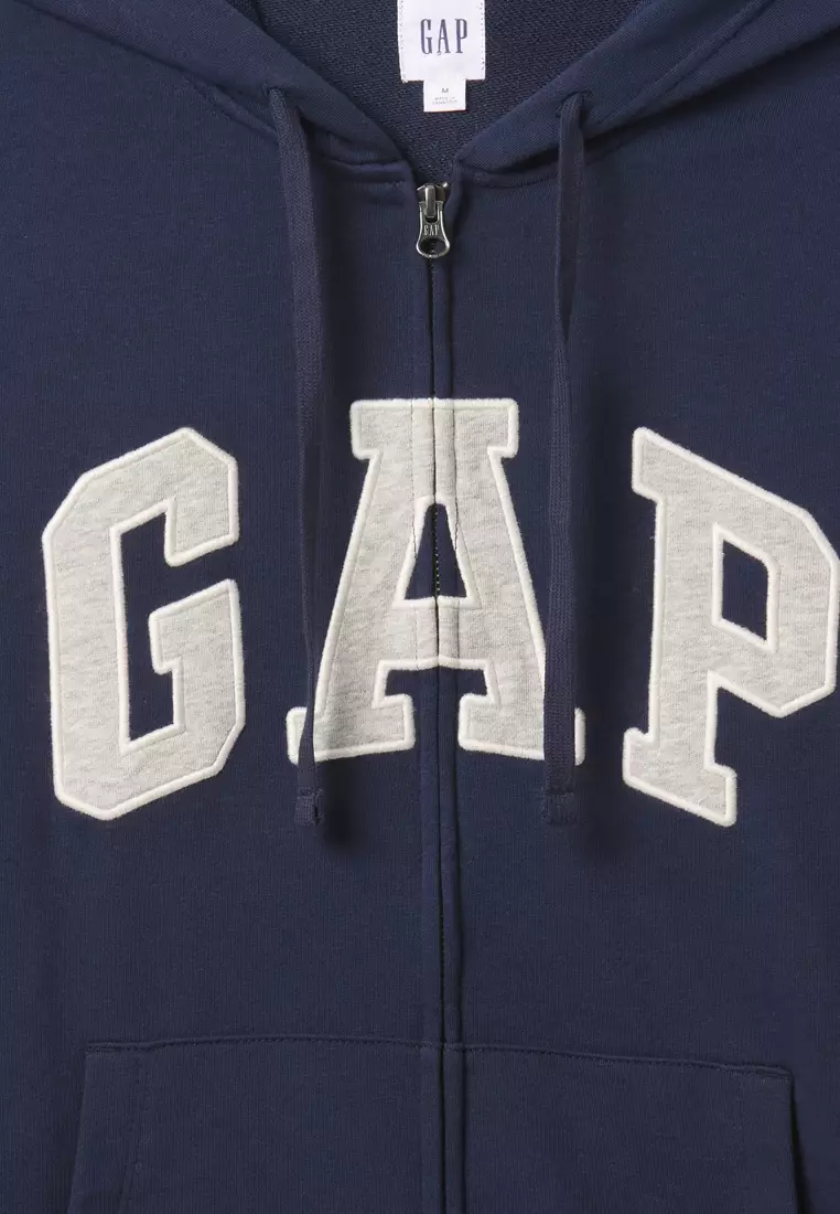Buy GAP French Heritage Logo Zip Hoodie Online | ZALORA Malaysia
