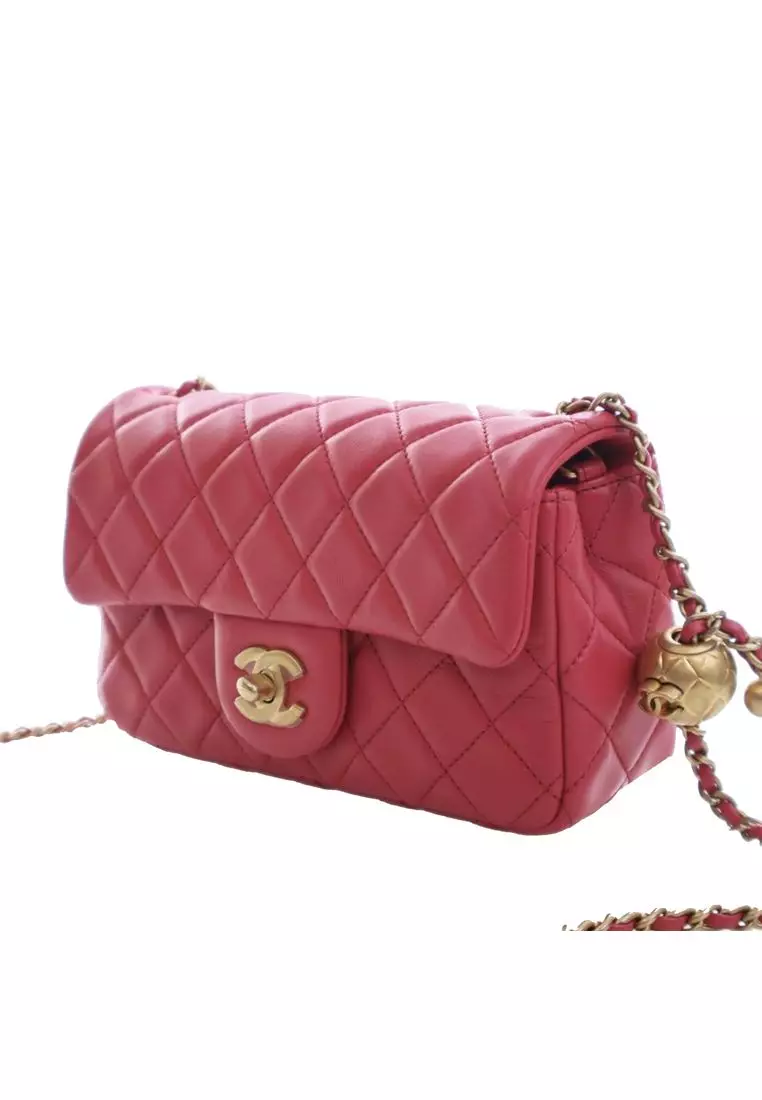 Buy Chanel Pre-Loved Chanel Mini Rectangular Classic Lambskin Pearl ...