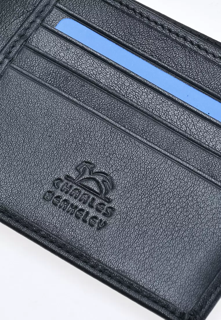 Buy Charles Berkeley Bolton Leather Wallet XY-23029 - Black Online ...