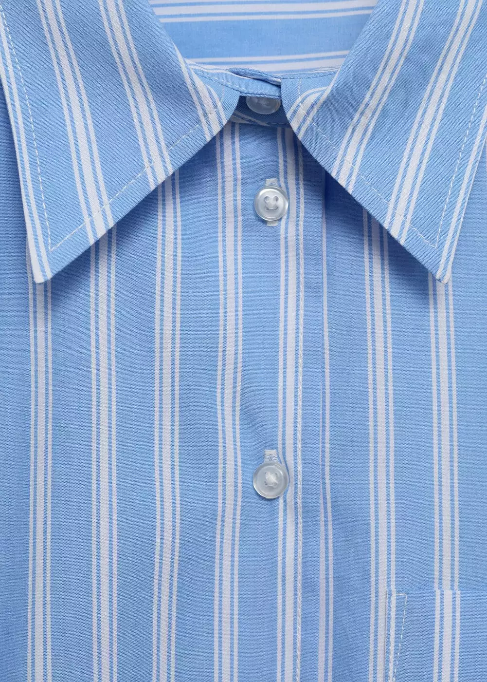 Jual Mango Kemeja garis-garis 100% katun Original 2024 | ZALORA Indonesia