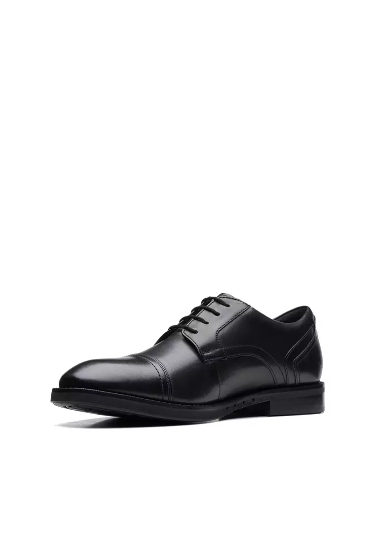 Buy Clarks Clarks Mens Un Hugh Cap Derby Shoe - Black Leather 2024 ...