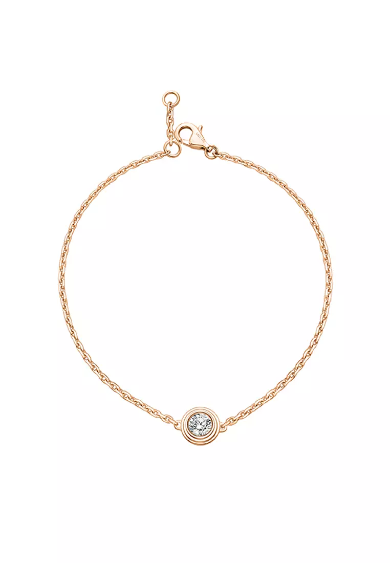 Buy LAZO DIAMOND LAZO DIAMOND Etreinte Diamond Bracelet in 18k Rose ...