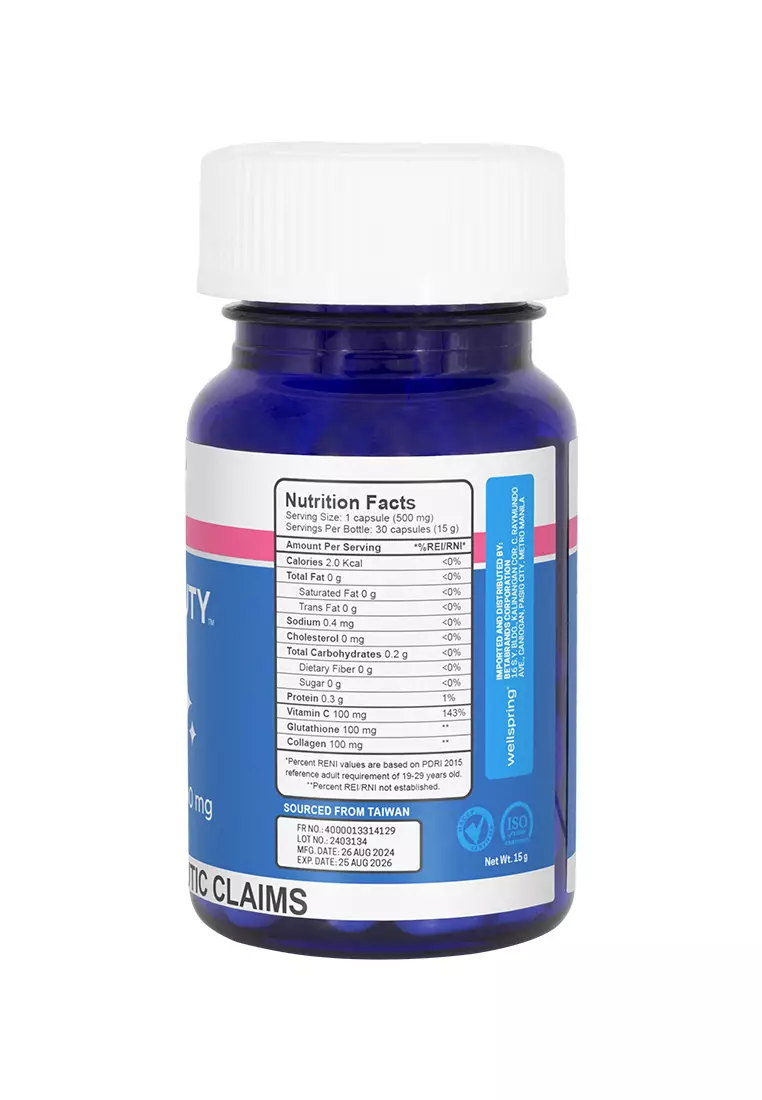 Buy WELLSPRING Active Beauty Collagen with Glutathione Capsules 2026 ...