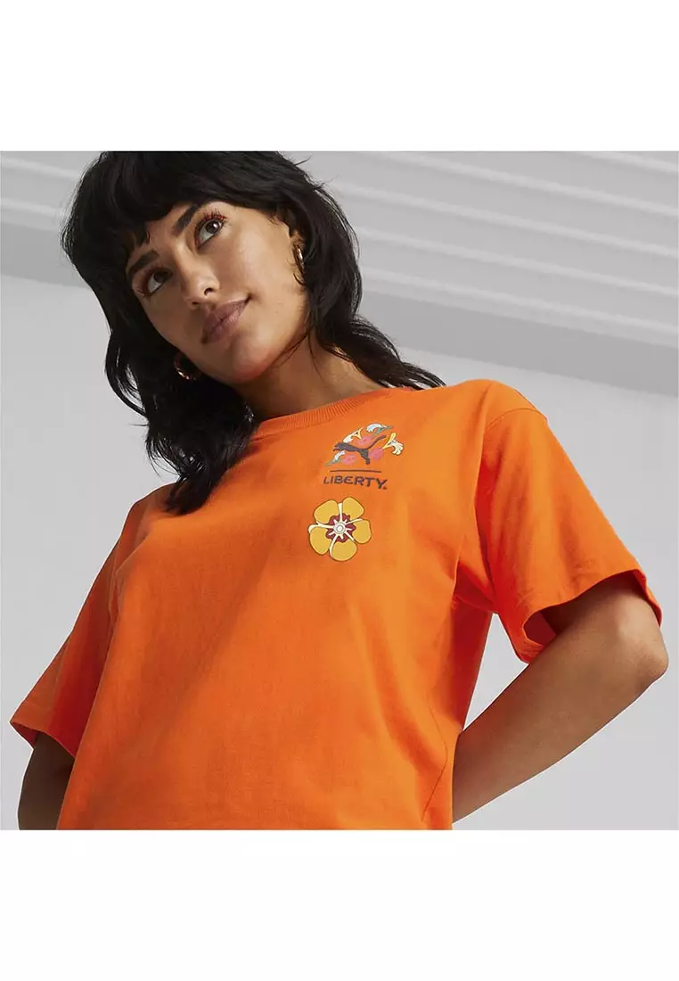 Jual PUMA PUMA x LIBERTY Graphic Tee Women Original 2024 | ZALORA ...
