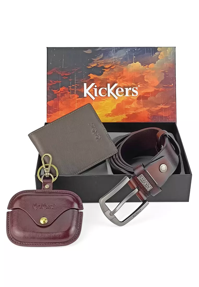 Buy Kickers KICKERS Gift Set Top Grain Cowhide Basic Short Wallet with ...