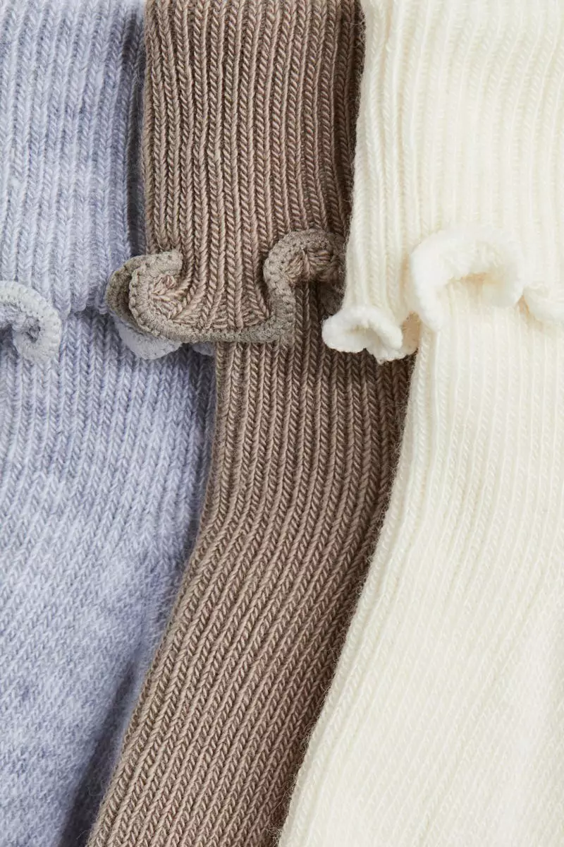 Buy H&M 3-pack overlocked foldover socks 2025 Online | ZALORA Philippines