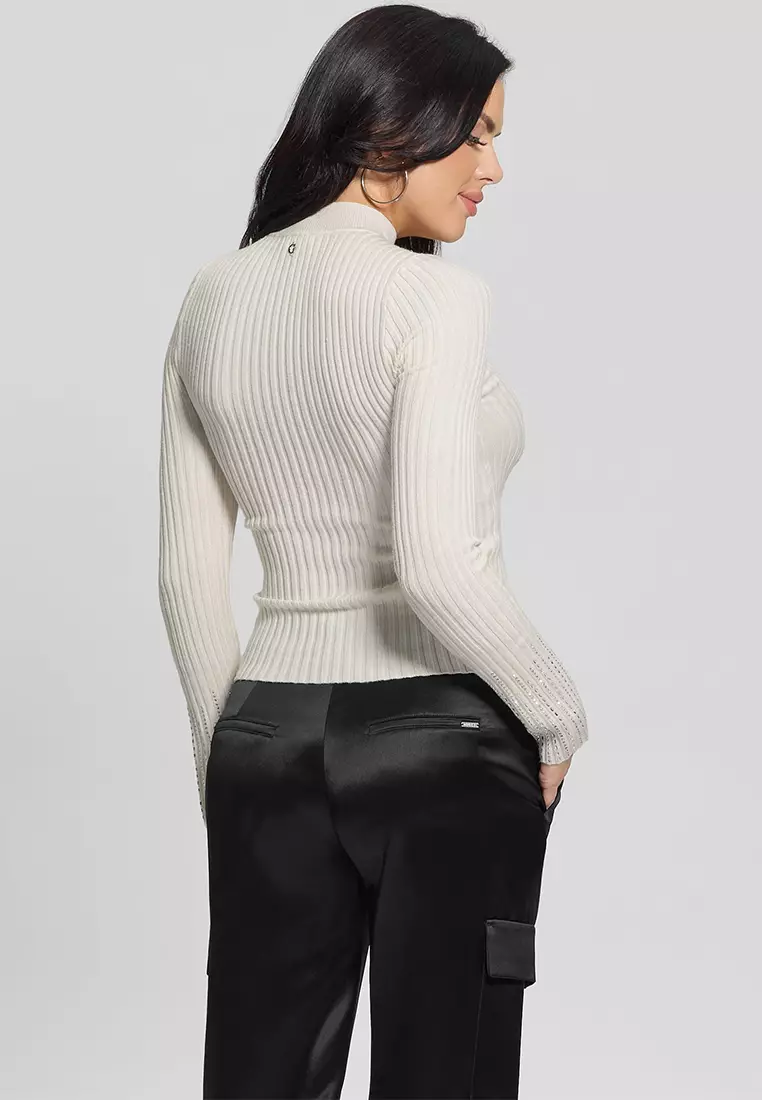 Buy Guess Alice Rhinestone Sweater Top 2025 Online | ZALORA Philippines