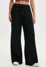 Buy Cotton On Body Plush Tie Waist Wide Leg Sweatpants 2026 Online | ZALORA