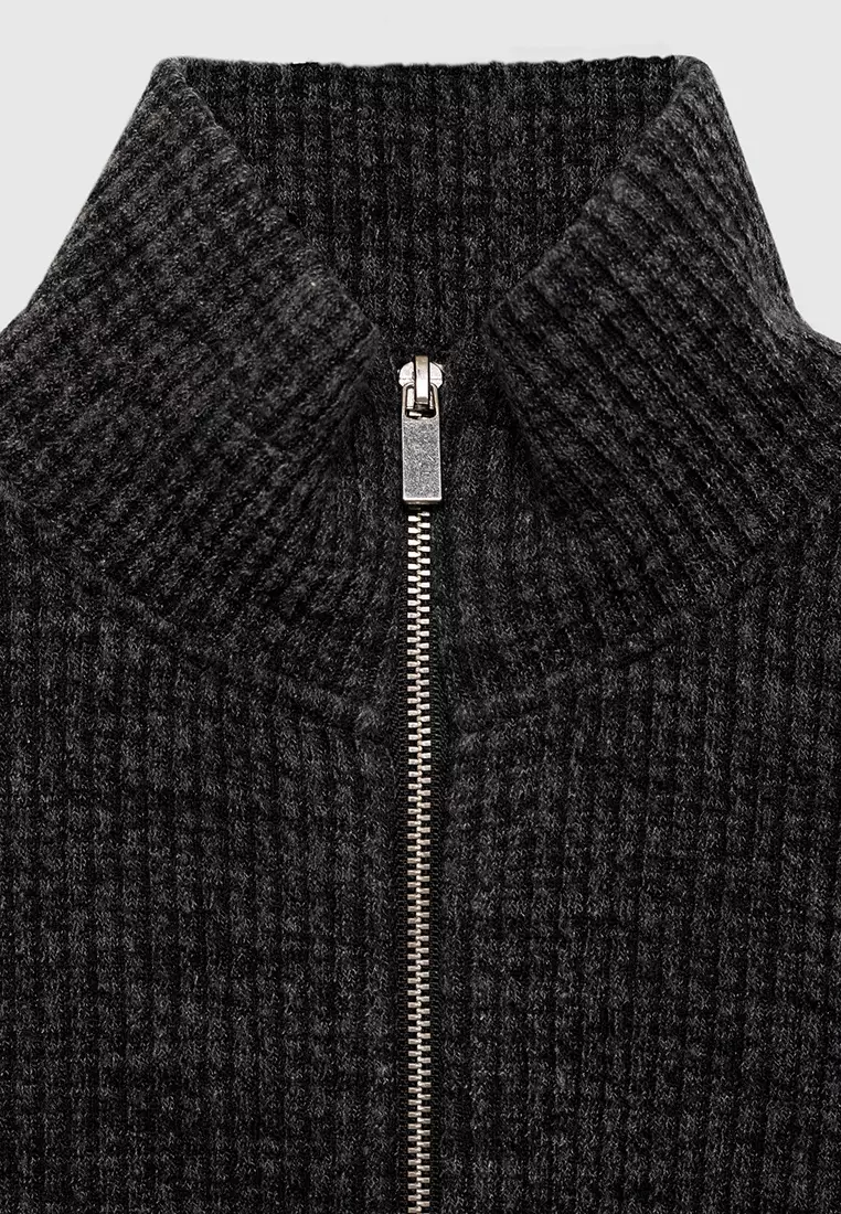 Buy Mango Knitted Jacket With Zip 2025 Online | ZALORA Philippines