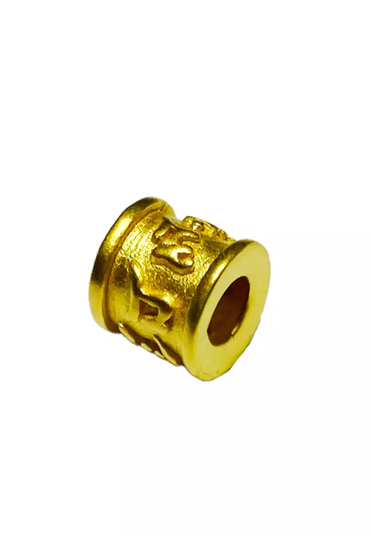 LITZ [SPECIAL] LITZ 999 (24K) Gold Six Mantra Word Charm 六字真言 EPC0979 ...