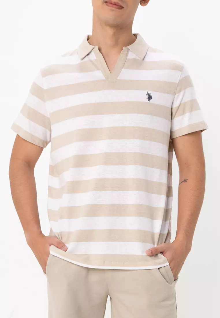 Jual US POLO ASSN Stripe Polo Shirt Original 2025 | ZALORA Indonesia