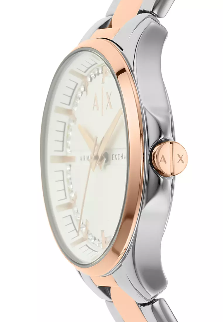Buy Armani Exchange Lady Hampton Twotone Stainless Steel Watch AX5258 ...