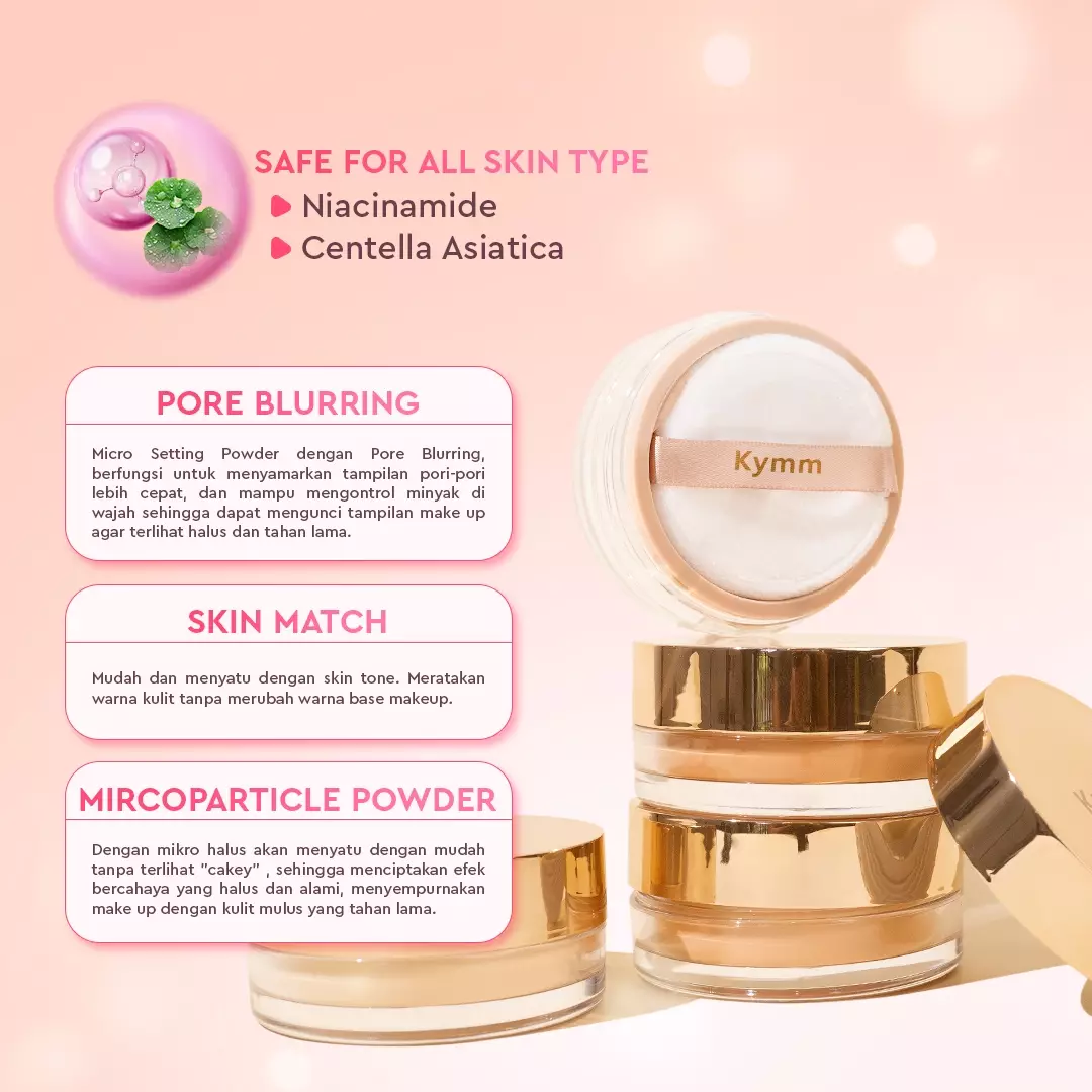 Jual Kymm Skin KYMM SKIN Dream Skin Micro Setting Powder - Transclucent ...